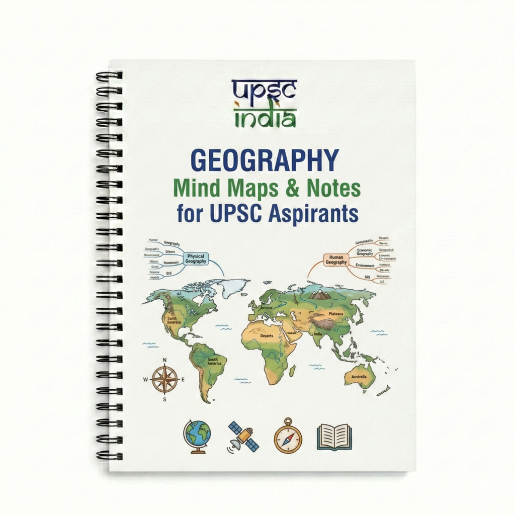 UPSC INDIA Geography Mind Maps & Revision Notes – Complete Physical ...